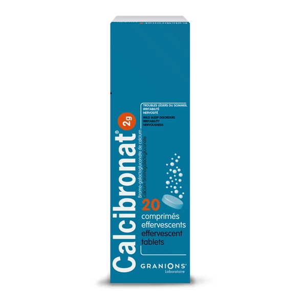 Calcibronat 2 g effervescent - Médicament stress, spasmophilie, sommeil