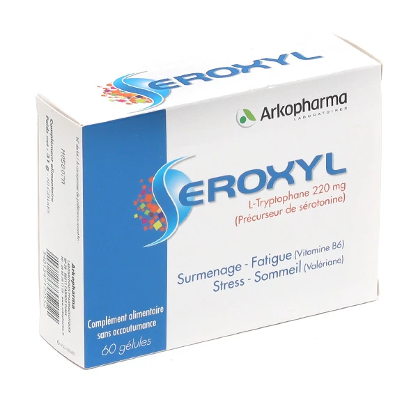 Seroxyl 60 gélules - Complément Stress, Fatigue, Sommeil et surmenage