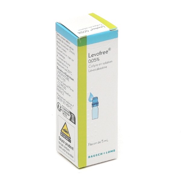 Levofree 0,05 % collyre antihistaminique - Conjonctivite allergique