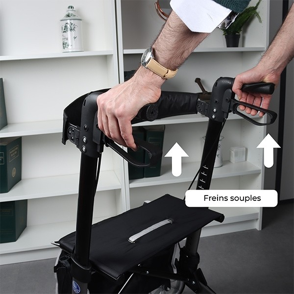 Vermeiren Rollator 4 roues Quava ultra compact - Aide à la marche