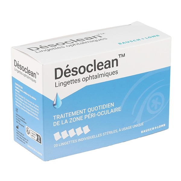 Désoclean lingettes ophtalmiques - Traitement paupières - Sécrétions