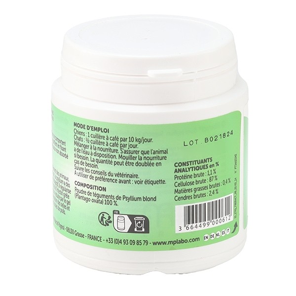 Fiberact poudre psyllium - Transit intestinal - Chat, chien