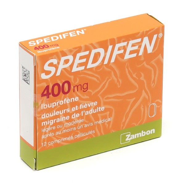 Spedifen 400 mg comprimé - Ibuprofène - Douleurs et fièvre