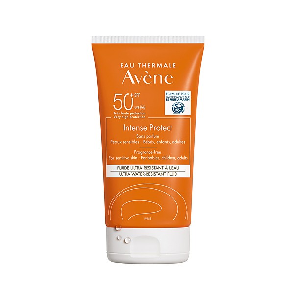 Avène Intense Protect fluide solaire SPF 50+ - Résiste à l'eau, peau sensible