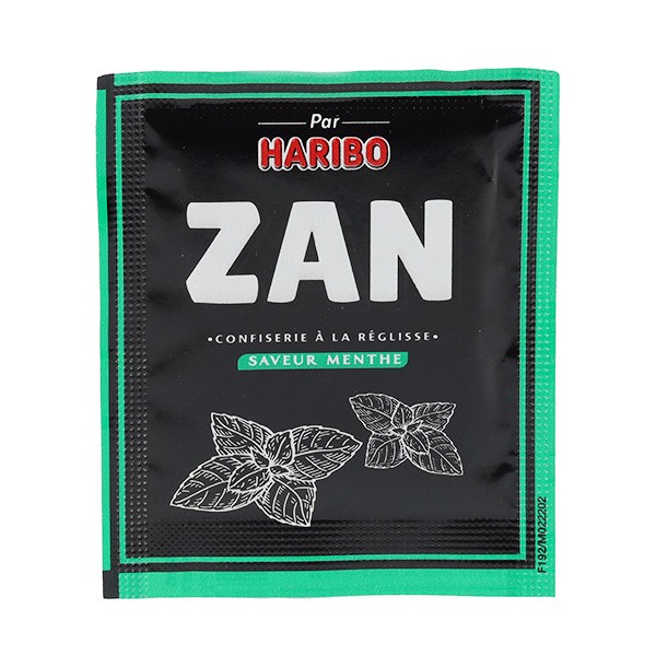 Haribo Zan confiserie à la réglisse saveur menthe - Bonbons