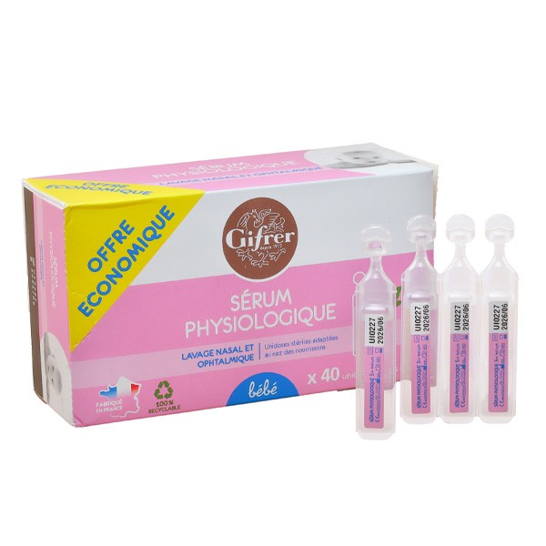 Gifrer Bébé - Sérum physiologique - Pour le lavage du nez et des yeux