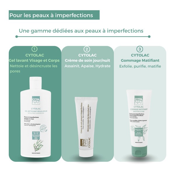 Cytolnat Cytolac Crème anti-imperfections - Peaux acnéiques