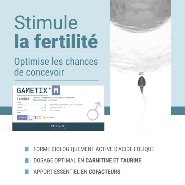 Gametix M sachets - Complément alimentaire fertilité masculine