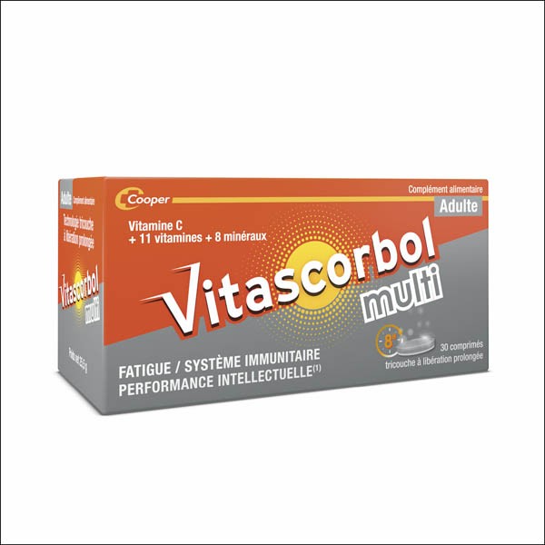 Vitascorbol Multi 12 vitamines et 8 minéraux - Fatigue