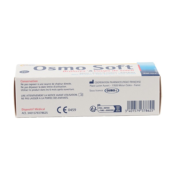 Osmo Soft gel apaisant - Brûlures et coup de soleil - Cicatrisant