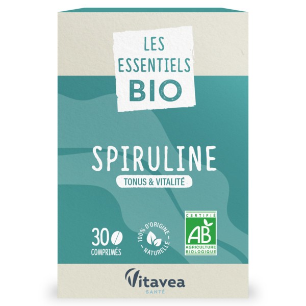 Nutri'sentiels Spiruline Bio comprimés - Tonus et vitalité - Immunité