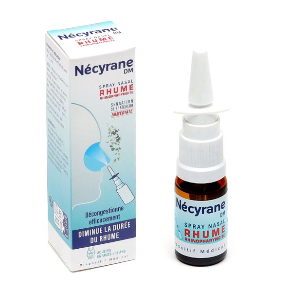 Nécyrane Spray pour le nez décongestionnant - Rhume, rhinopharyngite