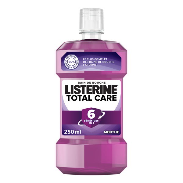 Listerine Total Care bain de bouche quotidien - Plaque dentaire