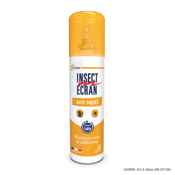 Insect Écran Lotion Anti-Tiques Spray – Maladie de Lyme - Répulsif