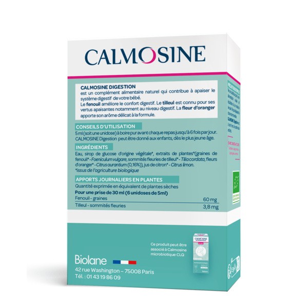 Calmosine Digestion boisson apaisante Bio dosettes - Coliques