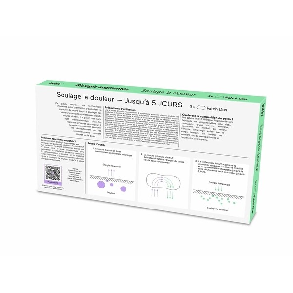 Sanofi Initiv patch Dos - Soulage la douleur 5 jours - Sans médicament