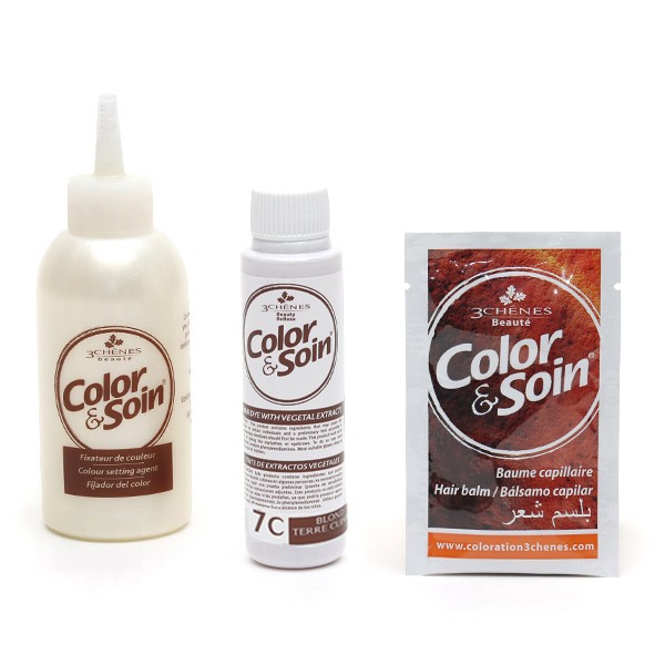 Les 3 chênes Color et Soin repigmentant Blond terre cuivré 7C