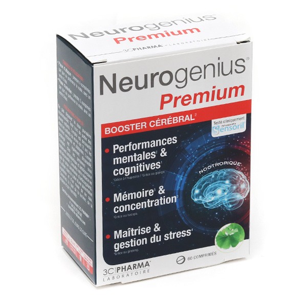 Neurogenius Premium comprimés - Nootropique booster cérébral