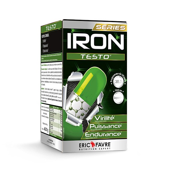 Eric Favre Iron Testo capsules - Virilité, Puissance et Endurance