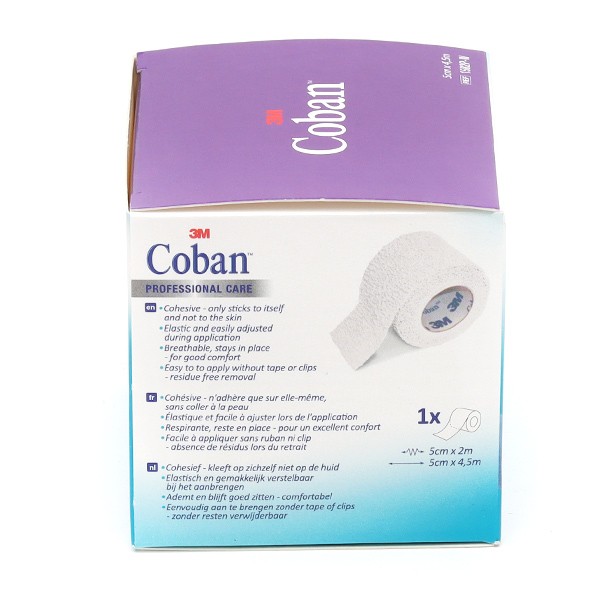 Coban bande compressive élastique 5cm x 4,5cm - Auto agrippante