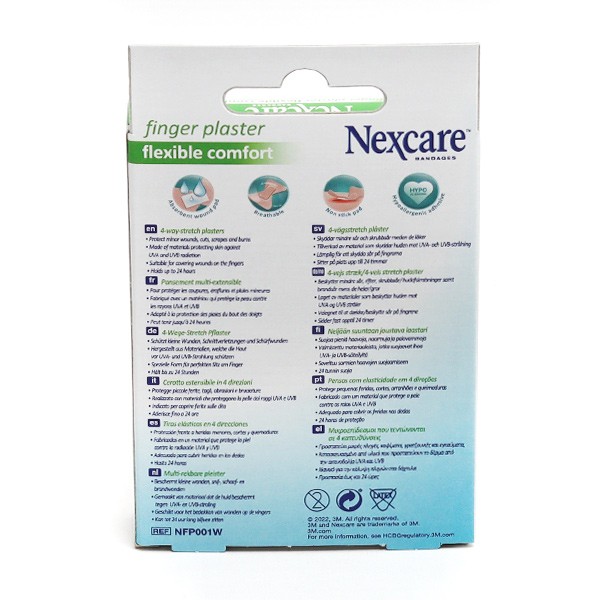 Nexcare finger plasters Pansements plaies au bout des doigts