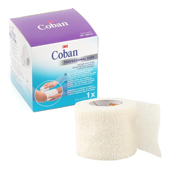Coban bande compressive élastique 5cm x 4,5cm - Auto agrippante