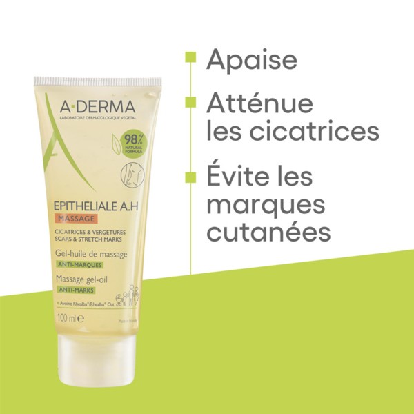 A Derma Epitheliale AH Massage Gel huile - Cicatrices et vergetures
