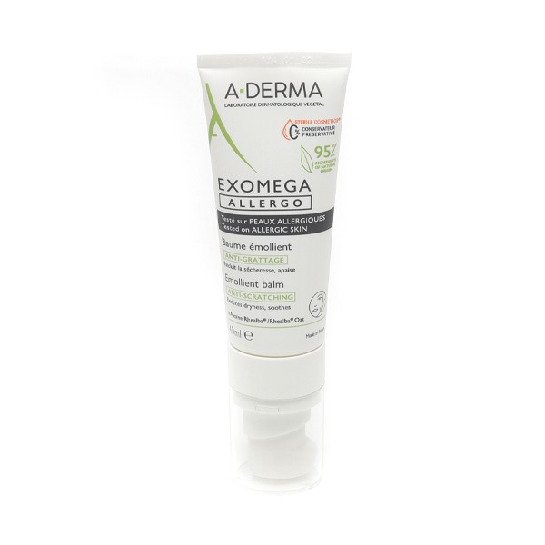 A Derma Exomega Allergo baume émollient corps, visage, paupières