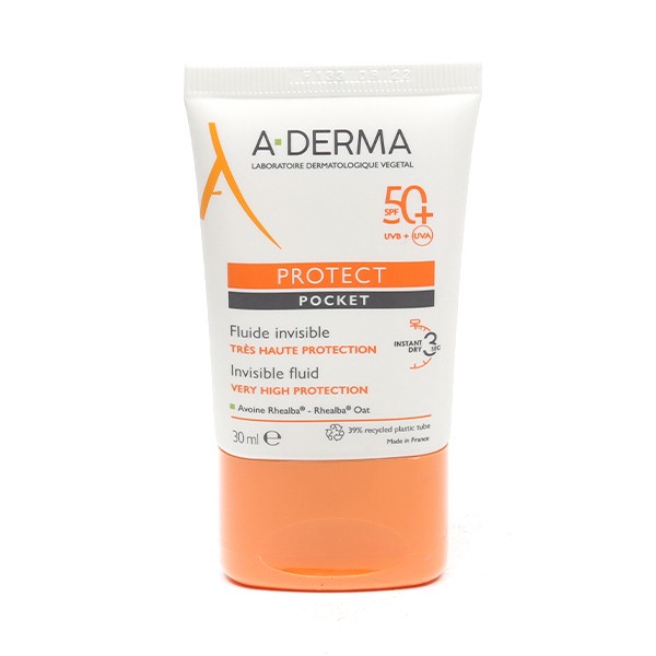 A Derma Protect Pocket Fluide invisible SPF 50+ - Peau mixte à grasse