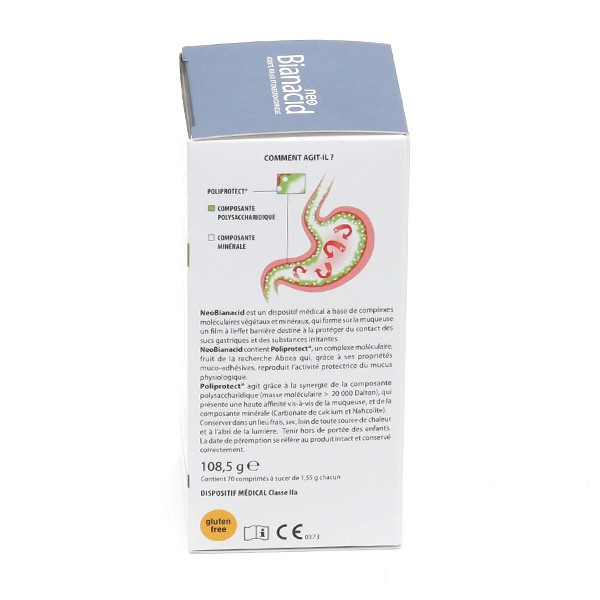 Aboca NeoBianacid Acidité et reflux comprimés bio - Gastrite, RGO