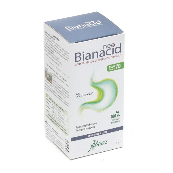 Aboca NeoBianacid Acidité et reflux comprimés bio - Gastrite, RGO