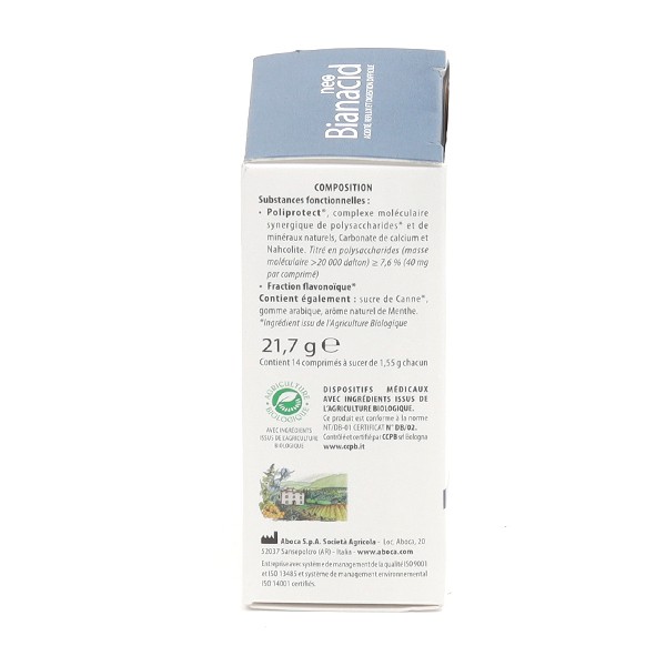 Aboca NeoBianacid Acidité et reflux comprimés bio - Gastrite, RGO