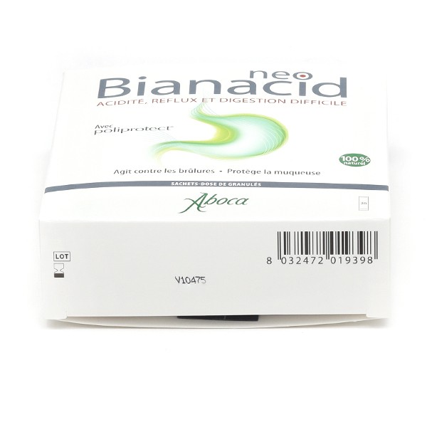 Aboca NeoBianacid en sachet dose - Brûlures d'estomac