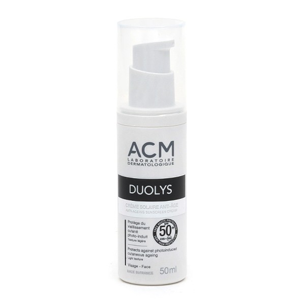 ACM Crème solaire anti-âge SPF 50+ Duolys - Photo vieillissement
