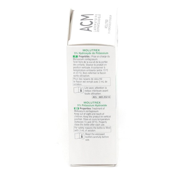 ACM Molutrex solution pour application cutanée - Molluscum