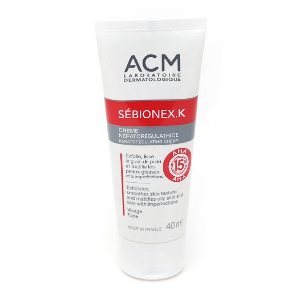 ACM Sébionex.K Crème Kératorégulatrice 15 % AHA 40 ml - Peaux grasses