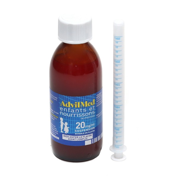 Sirop Advil enfant et bébé - Ibuprofène pédiatrique - Douleur et fièvre