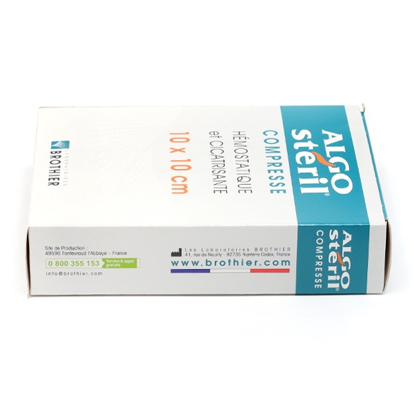 Algostéril Compresse stérile - Hémostatique et cicatrisante