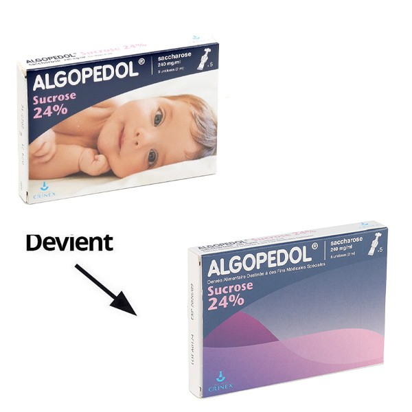 Algopedol Saccharose 24% unidose - Antalgique pour bébé - Douleur vaccin