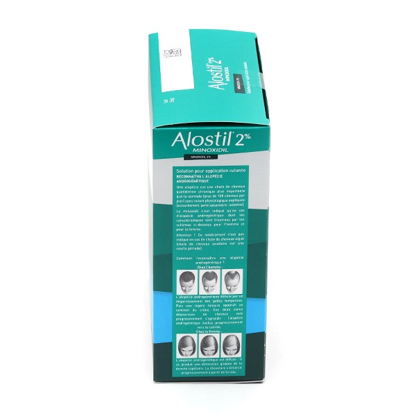 Alostil Minoxidil 2 % - Traitement Chute de cheveux - Alopécie Femme