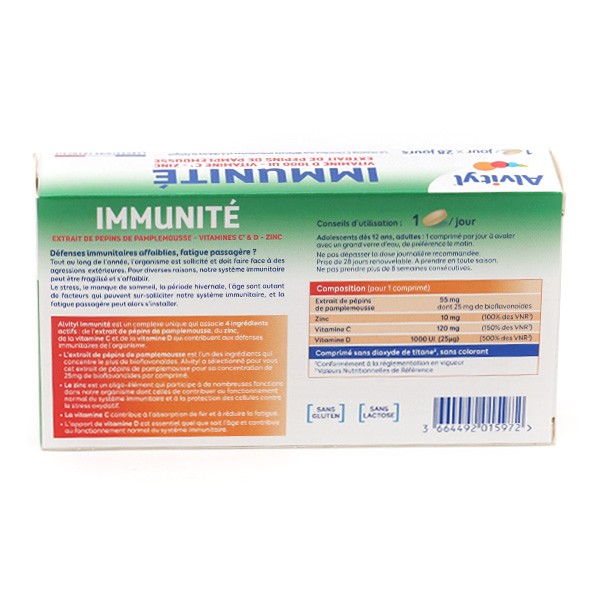 Alvityl Immunité comprimés - Fatigue passagère, défenses immunitaires