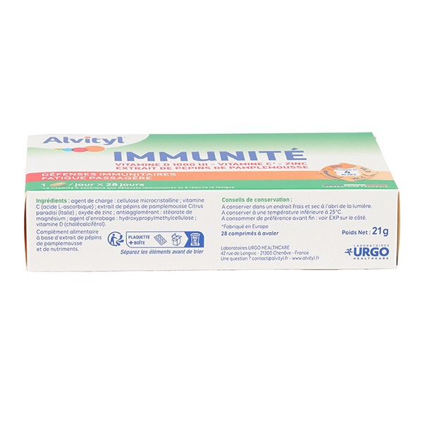 Alvityl Immunité comprimés - Fatigue passagère, défenses immunitaires