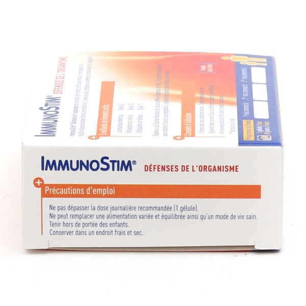 Immunostim défenses 30 gélules - Probiotiques et vitamine C - Immunité