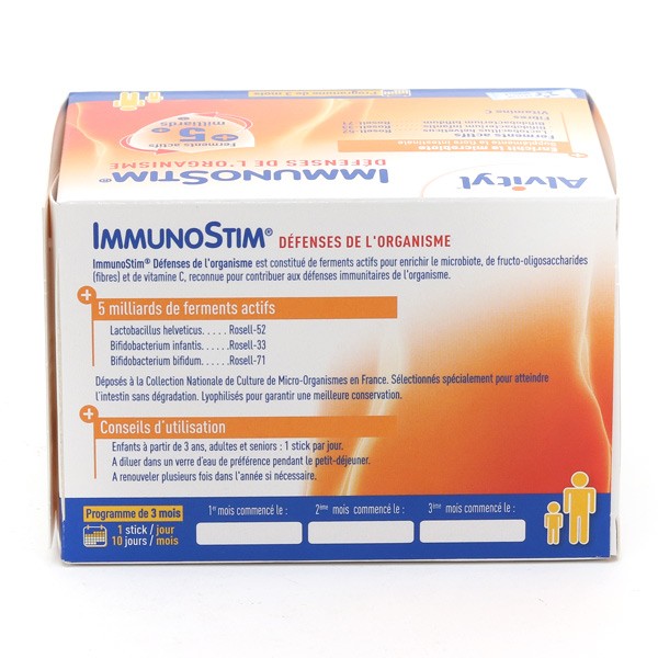 Immunostim 30 Sticks - Complément alimentaire - Défense de l'organisme