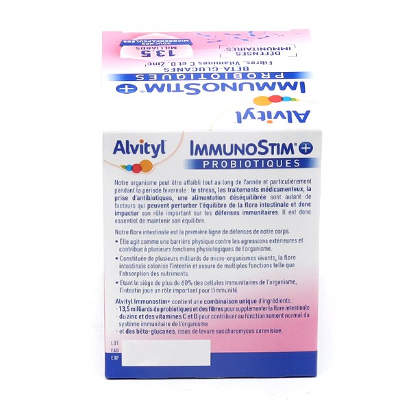 Immunostim+ probiotiques Sticks - Défense de l'organisme