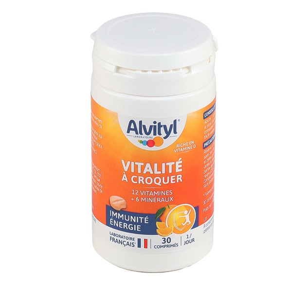 Alvityl Vitalité orange à croquer - Energie et immunité