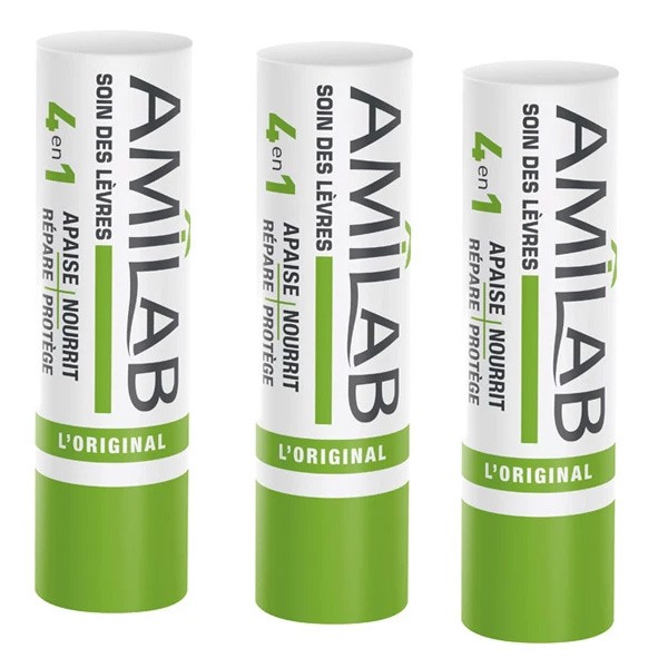 Amilab Stick protection lèvres - Lèvres gercées & abimées - Hydratation