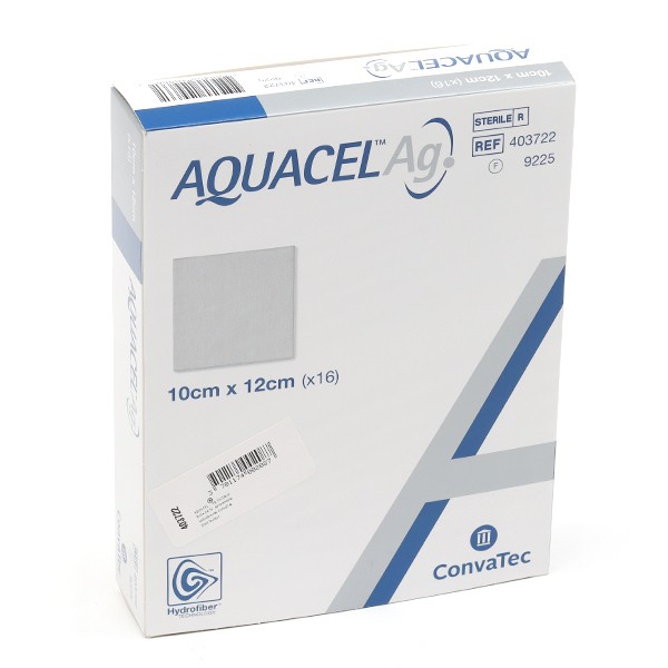 ConvaTec Aquacel Ag Hydrofiber Pansement absorbant antimicrobien