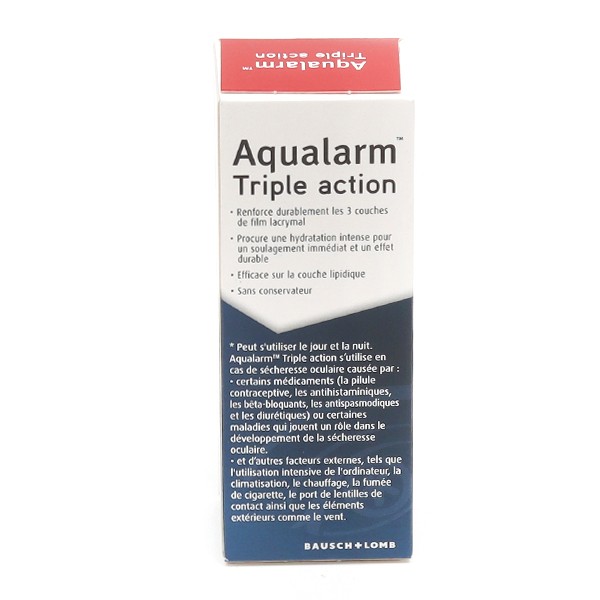 Bausch&Lomb Aqualarm Aqualarm Triple Action 10ml Easypara, 50% OFF