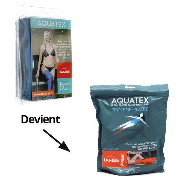 Aquatex Protège-plâtre Jambe - Protection Douche et baignade